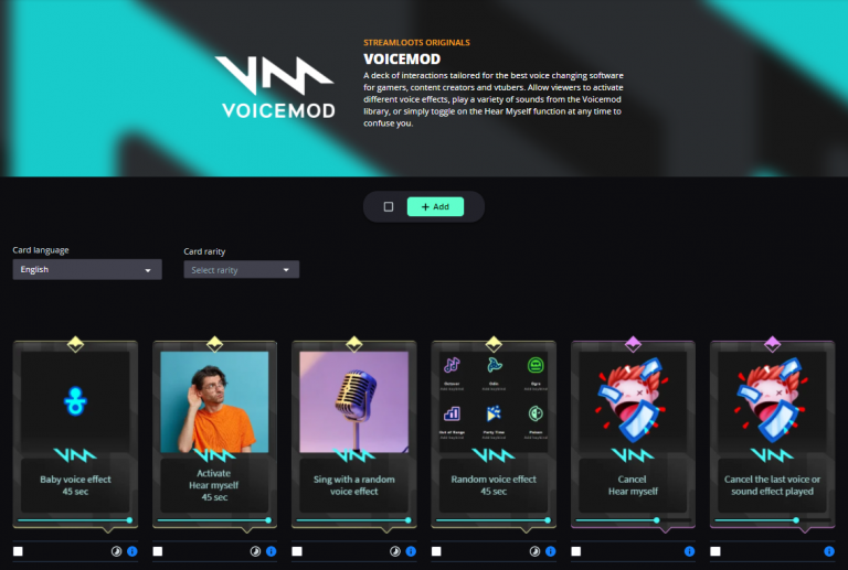 How To Use Voicemod Effects With Any Streamloots Card - Streamloots Blog